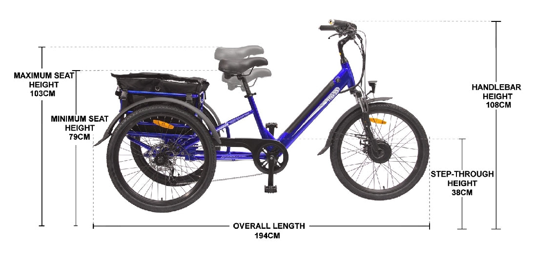 TEBCO TRANSPORTER TRIKE | Electric Bikes Superstore